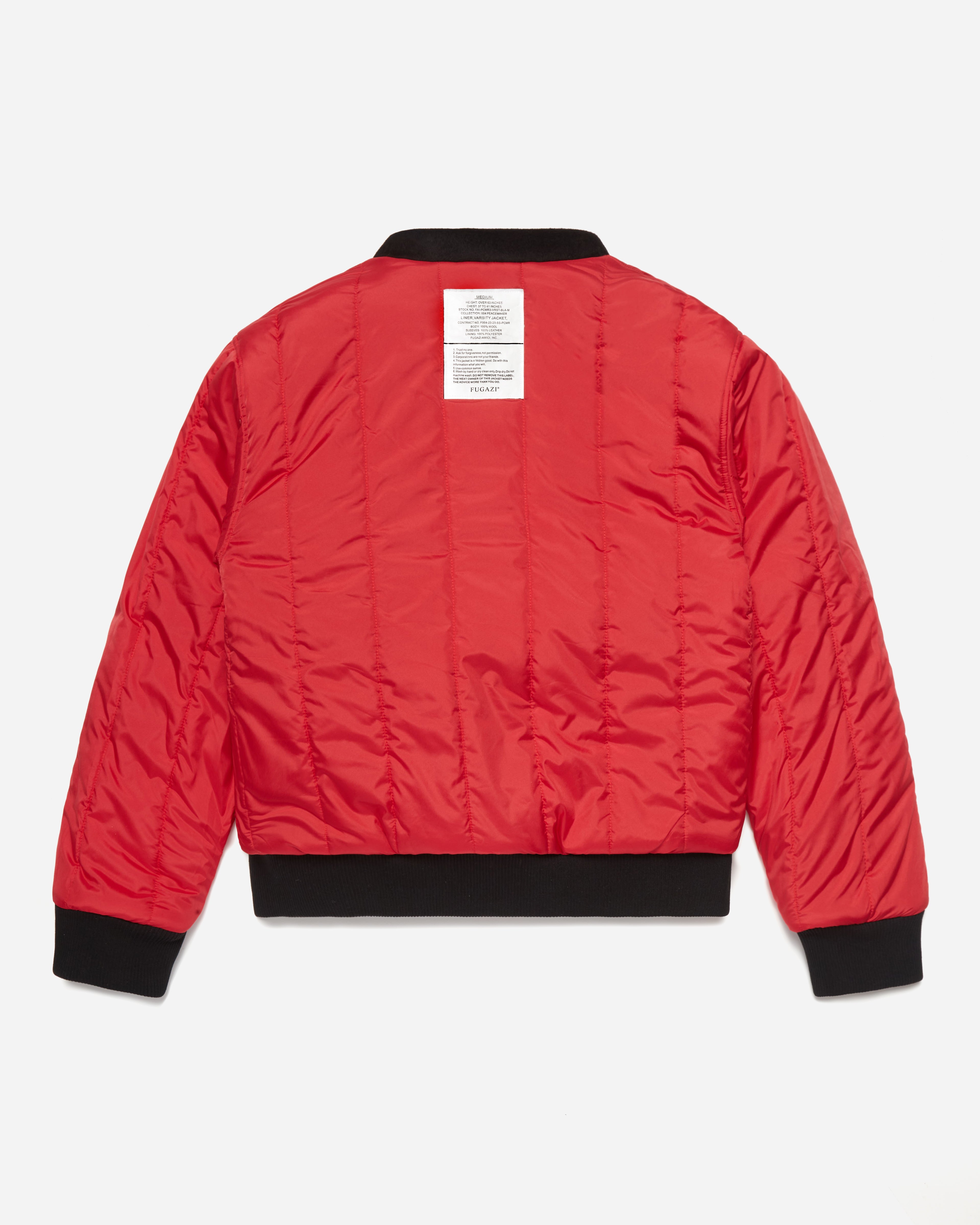 "Peacemaker" Reversible Varsity Jacket – FUGAZI®