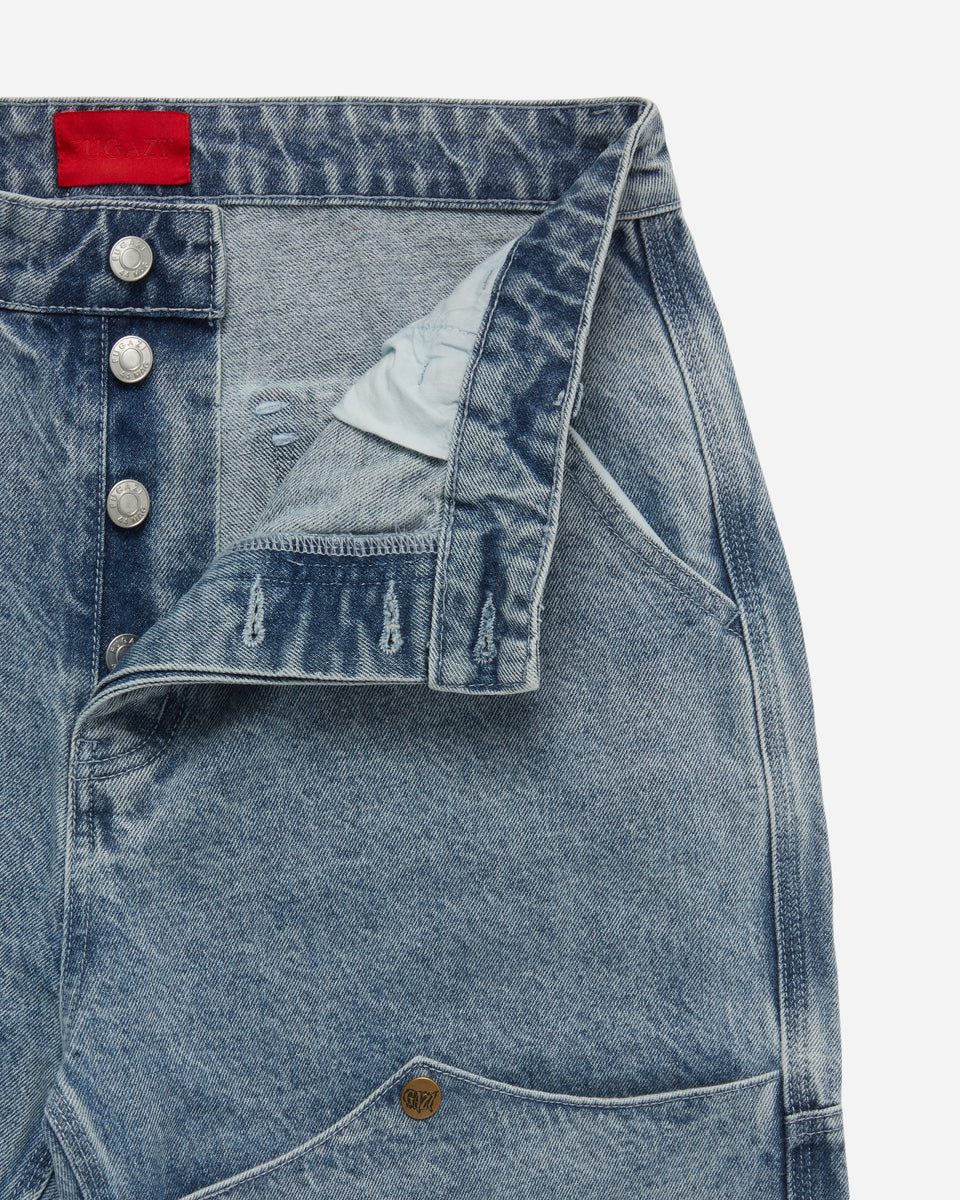 Western Snap Jeans Light Washed – FUGAZI®